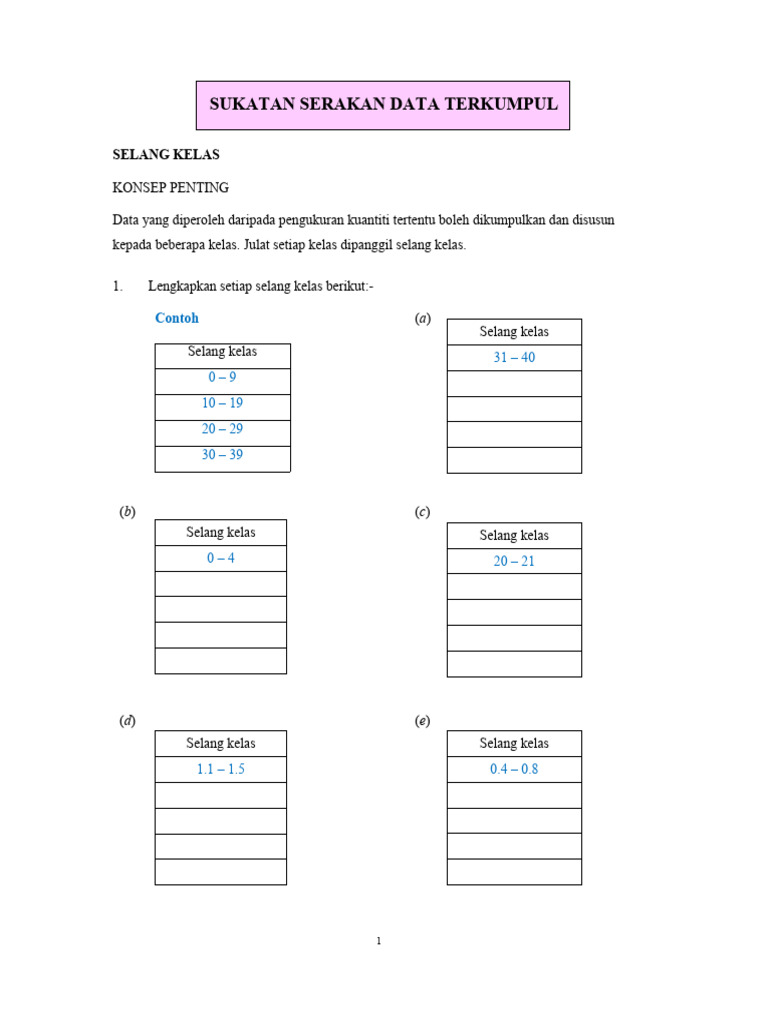 Jawapanmodul Sukatan Serakan Data Terkumpul | PDF