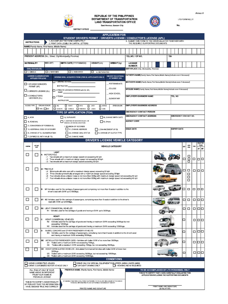 Lto Form | PDF