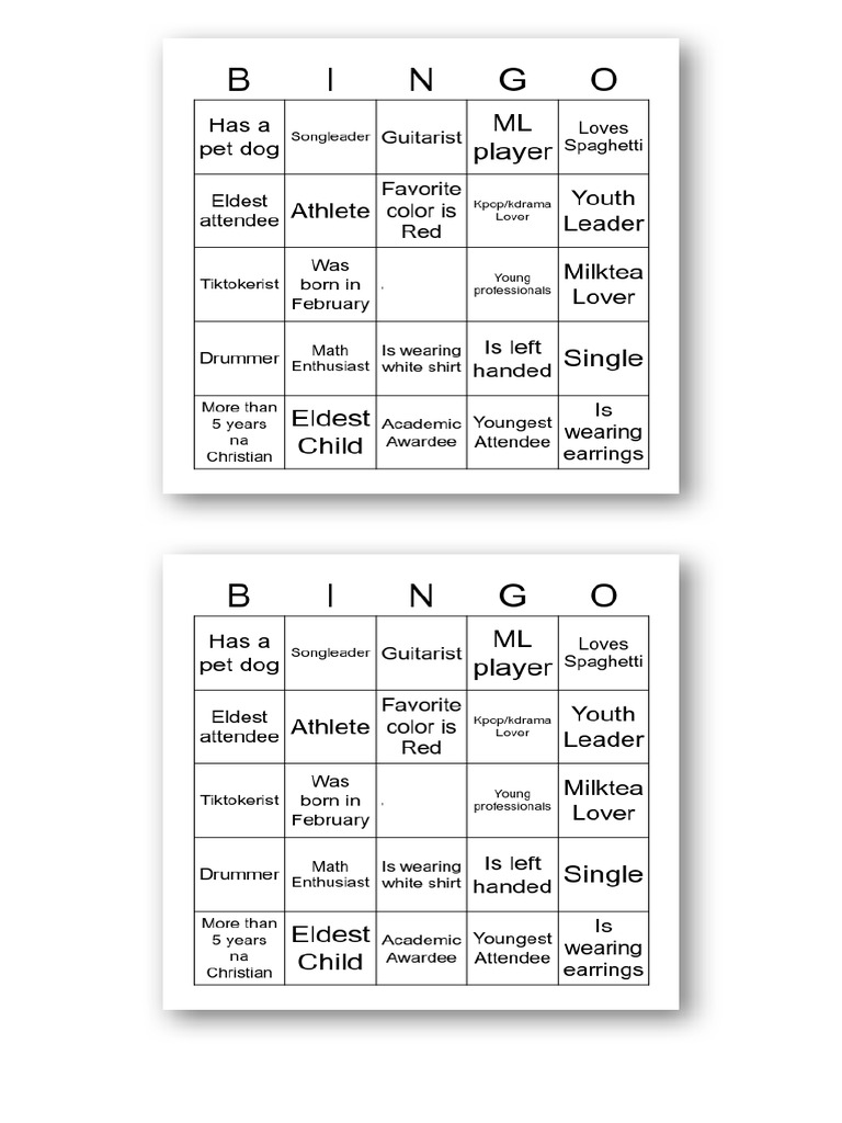 Human Bingo | PDF