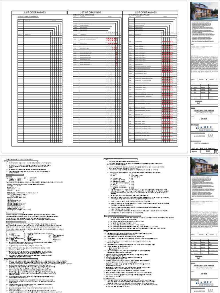 List of Drawings List of Drawings List of Drawings: Structural Drawings ...