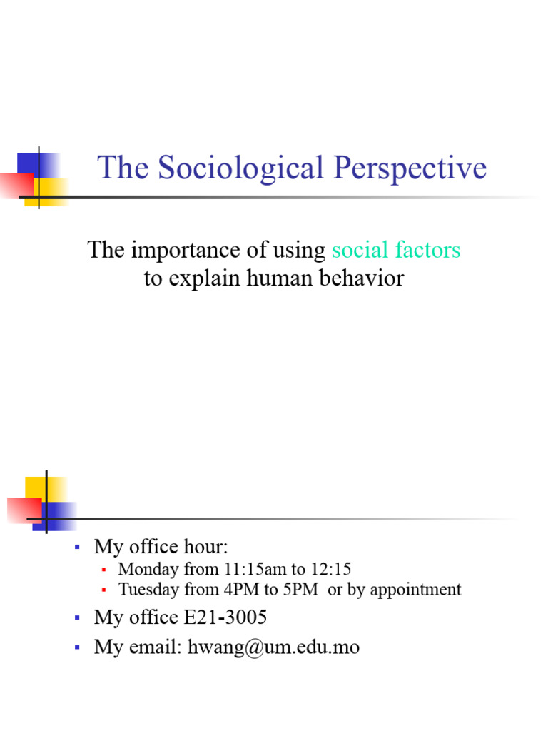 Understanding the Sociological Perspective | PDF | Sociology | Émile ...
