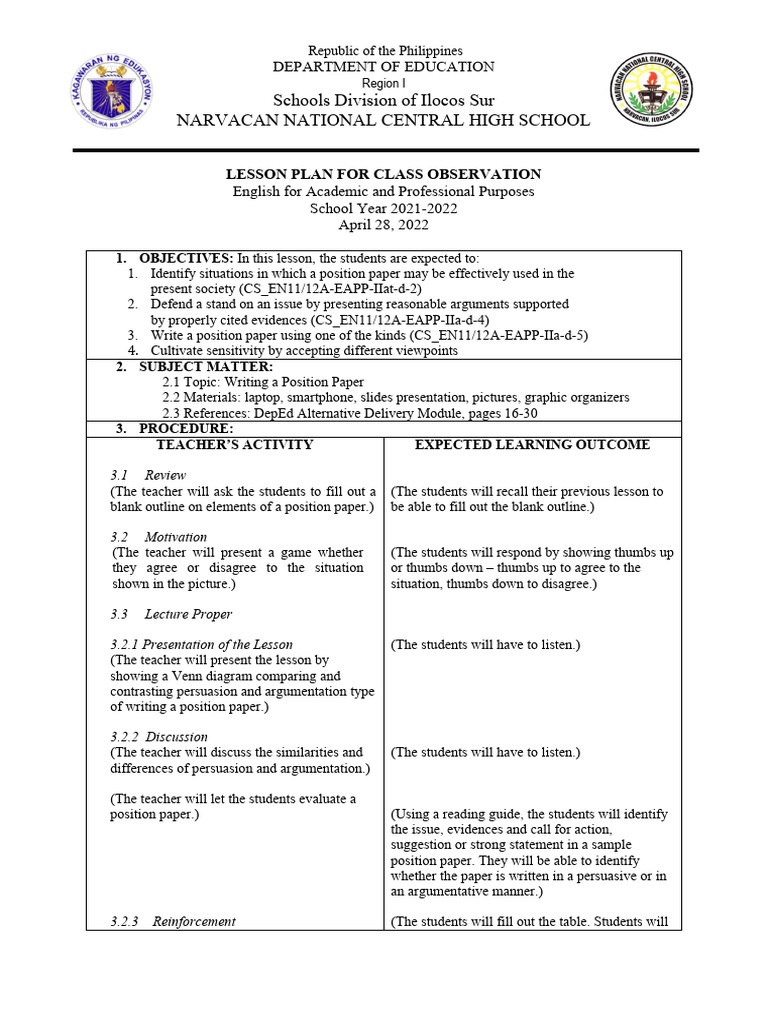 Video Based Lesson Template | PDF | Teachers | Lesson Plan