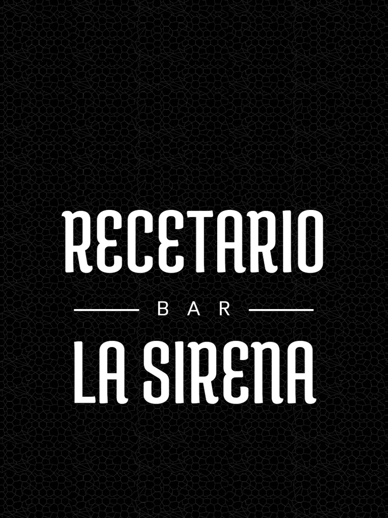 _Menú A4 Carta de Tragos Bar Moderno Negro | PDF | Bebida | Bebidas ...