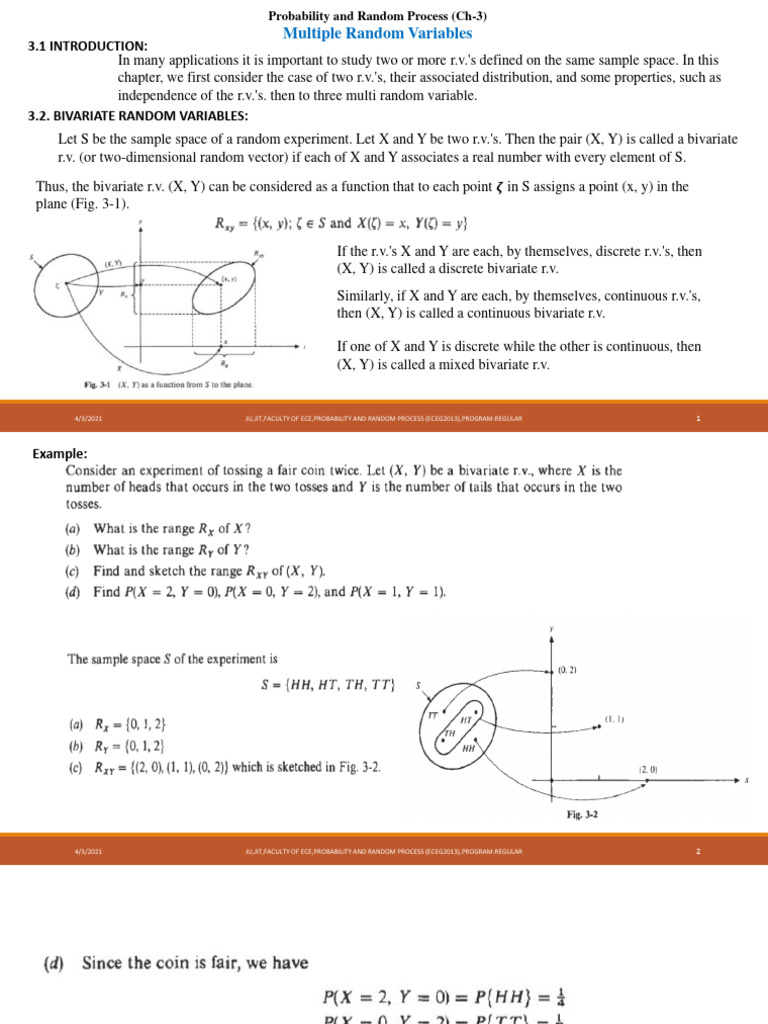 Probability and Random ch-3 | PDF | Probability Distribution ...