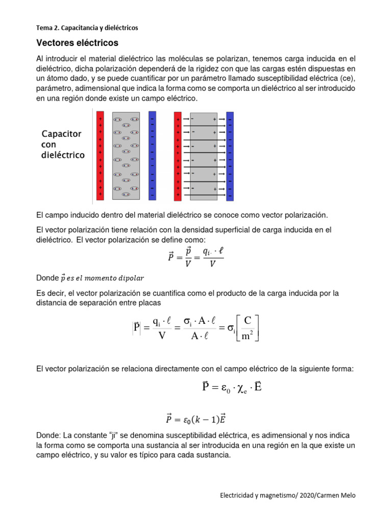 Tema 2. Vectores | PDF | Dieléctrico | Electricidad Tema 2. Vectores | PDF | Dieléctrico | Electricidad