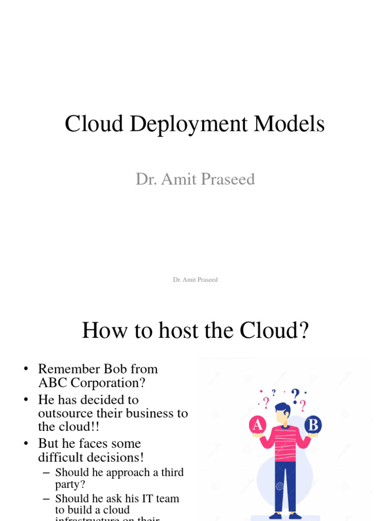 Cloud Deployment Models Pdf Cloud Computing Distributed Computing Architecture