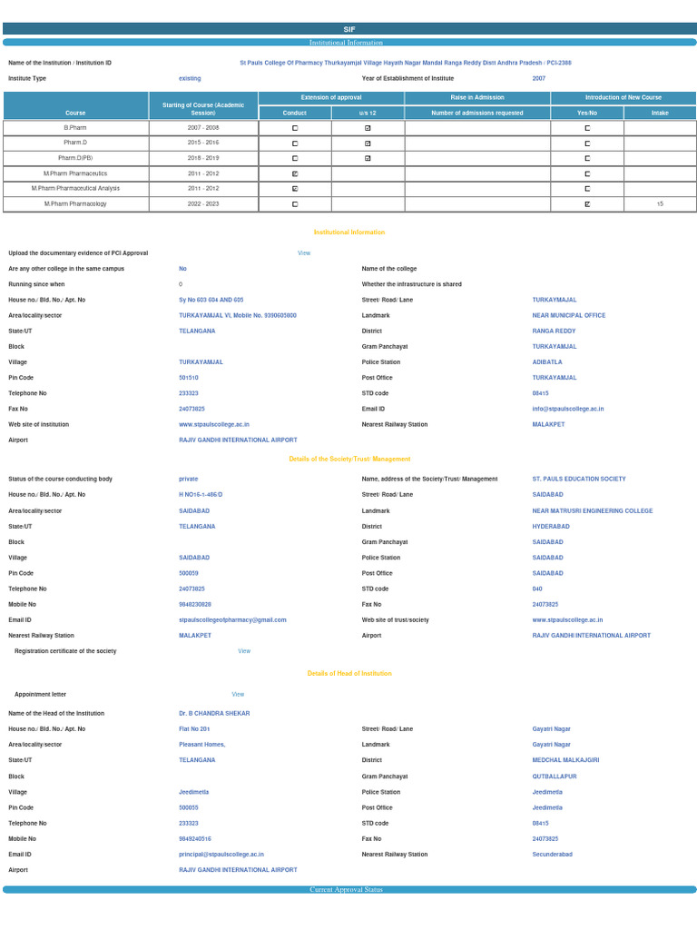 Final Sif Report 2022 23 | Download Free PDF | Pharmacology | Pharmacy
