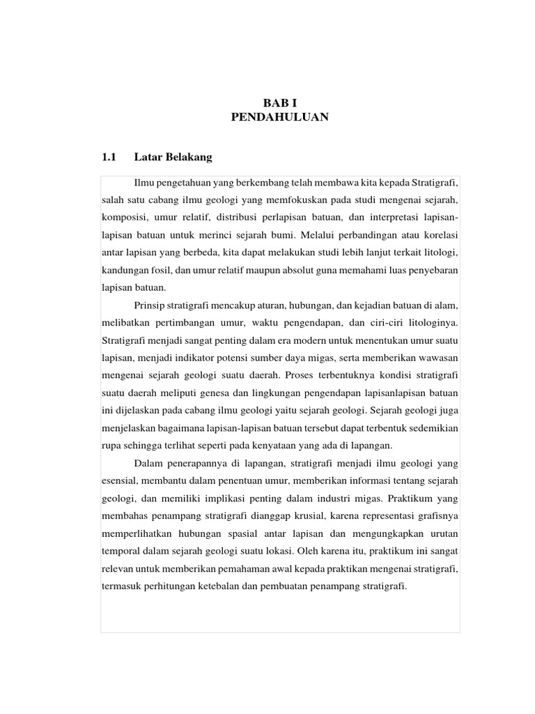 Bab 123 Stratigrafi Maega | PDF