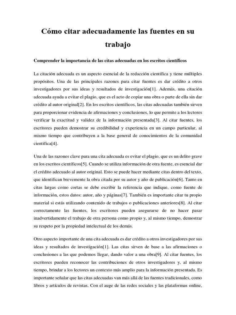 5.3. Cómo Citar Adecuadamente Las Fuentes en Su Trabajo | Descargar ...