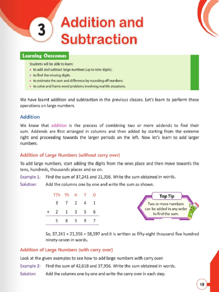 Addition and Substraction | PDF