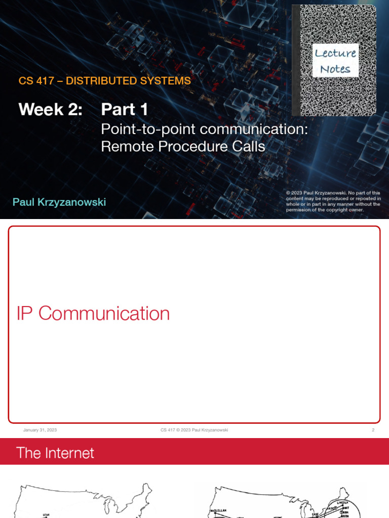 02a RPC Slides | PDF | Internet Protocols | Transmission Control Protocol