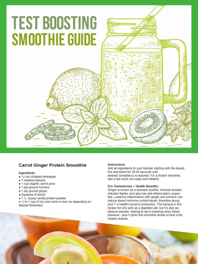 Test Boosting Smoothie Guide | Download Free PDF | Smoothie | Chocolate