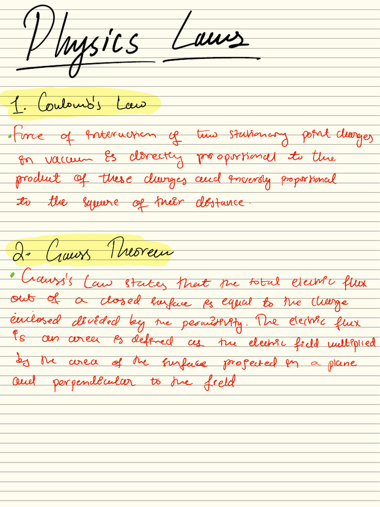 Physics Laws | PDF