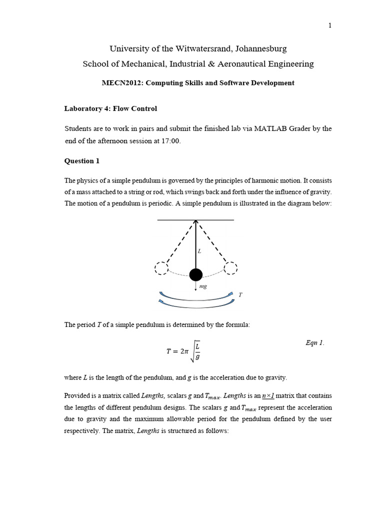 Laboratory 4 Flow Control | PDF