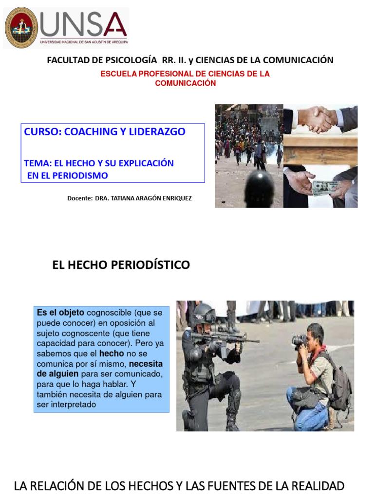 Tae El Fenómeno, El Hecho y Su Explicación en El Periodismo | PDF ...