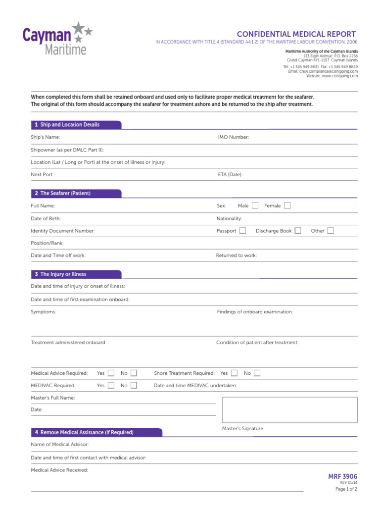 Confidential Medical Report Form2 | PDF