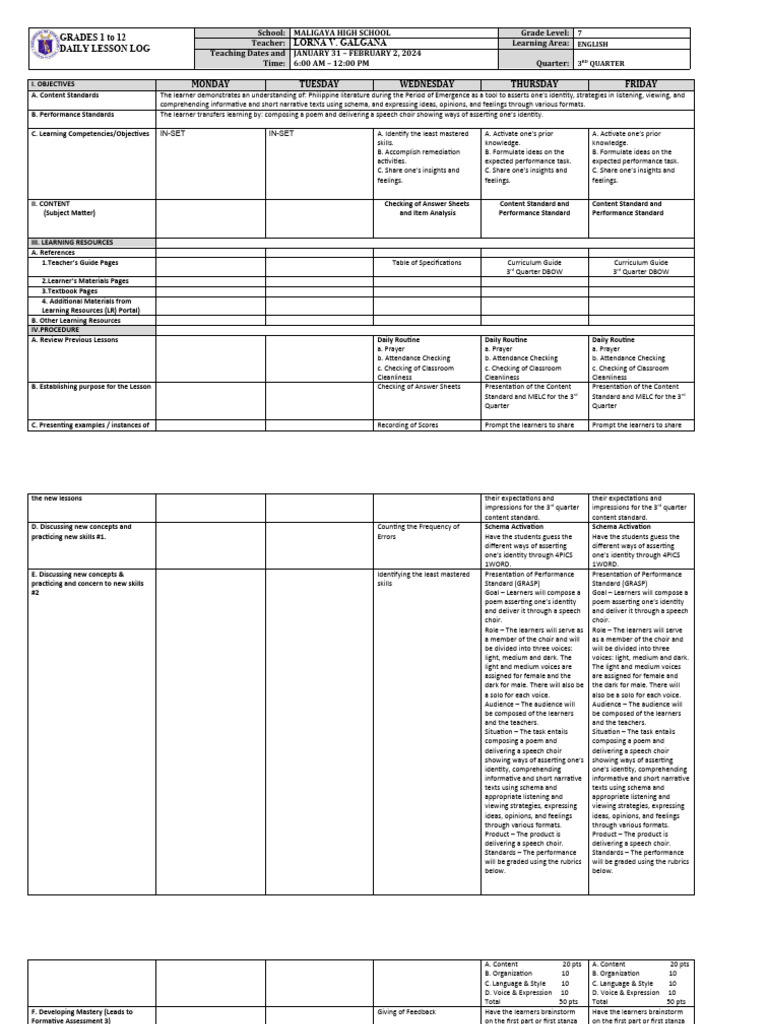 Q3 Week 1 Jan. 31-Feb. 2 Introduction To 3rdQ | PDF