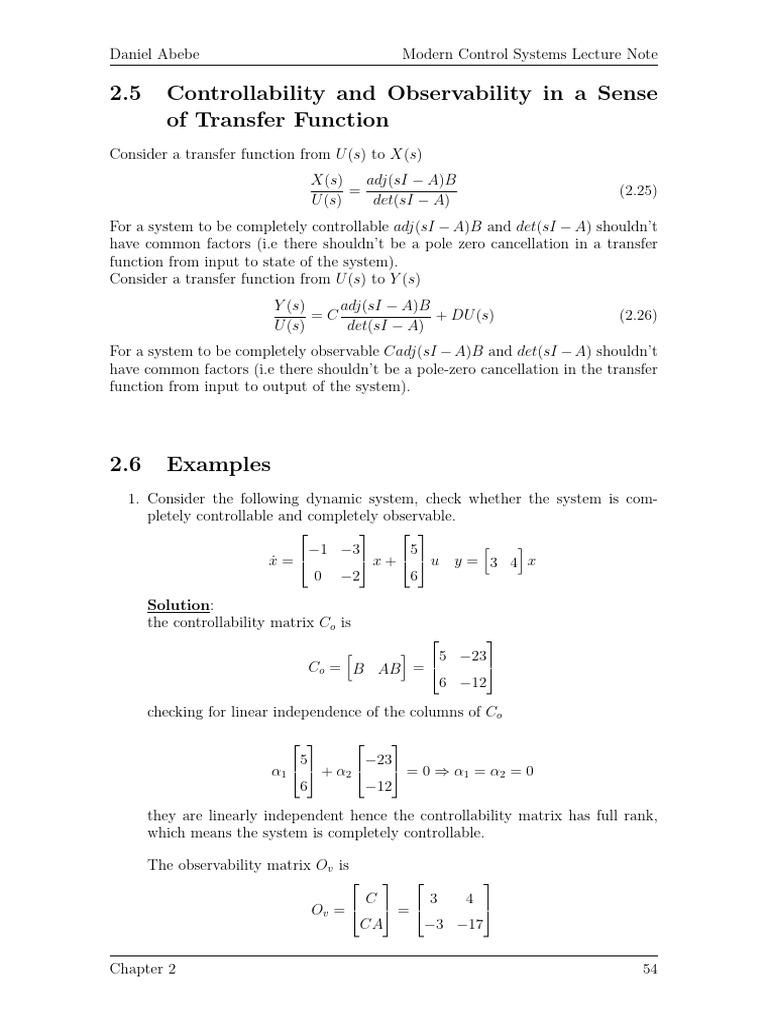 Ful State Feedback Pdf Control Theory Eigenvalues And Eigenvectors