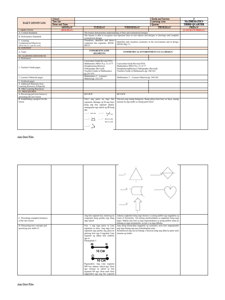 Q3 Math 3 DLL Week 5 | PDF
