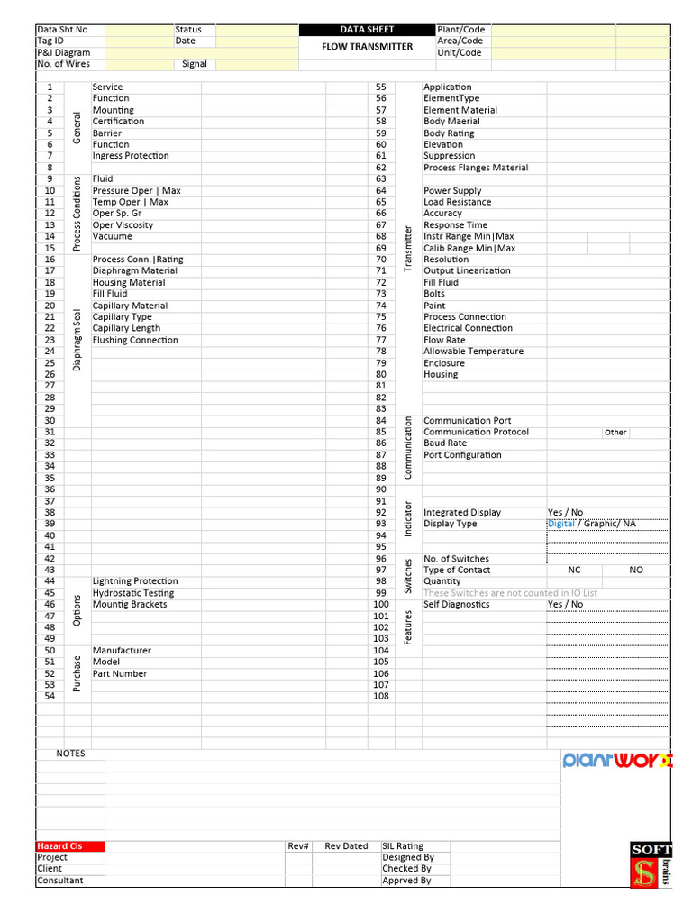Data Sheet: Flow Transmitter | PDF