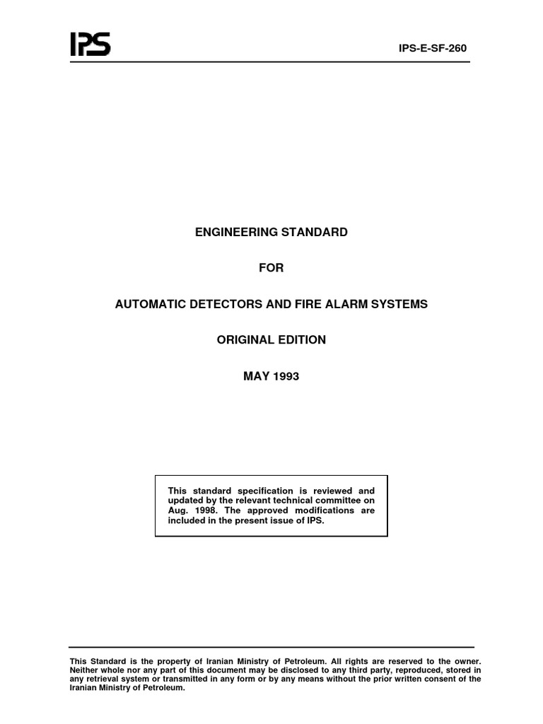 E-Sf-260 - AUTOMATIC DETECTORS AND FIRE ALARM SYSTEMS | Download Free PDF | Fires | Physical ...