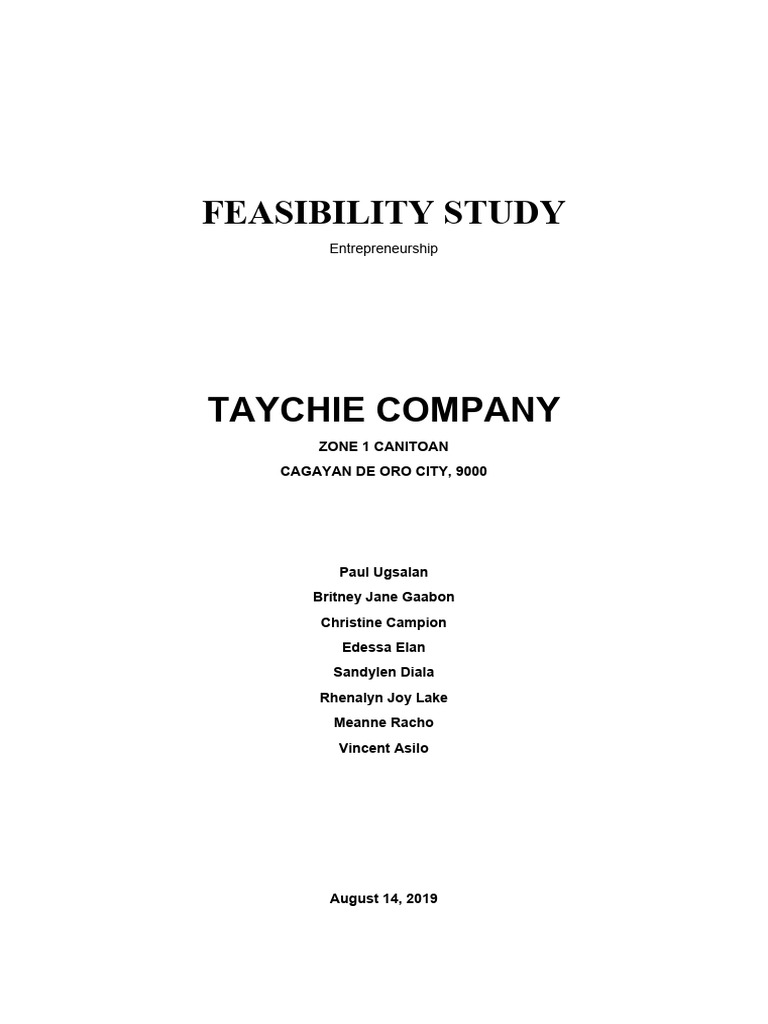 Feasibility Study Abm | Download Free PDF | Marketing | Sales