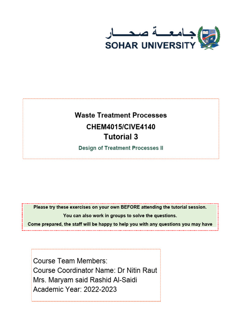 Tutorial 3 Solution | PDF