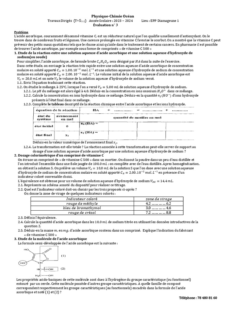 PC Tle S Evalution 3 | PDF