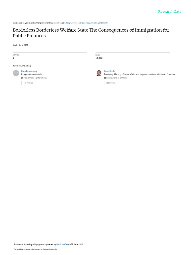 Borderless Welfare State | PDF