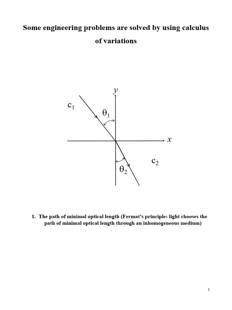 CH 1 | PDF | Calculus Of Variations | Mathematical Optimization