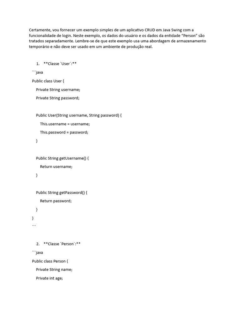 CRUD Com Swing | PDF | Utility Software | Computing Platforms