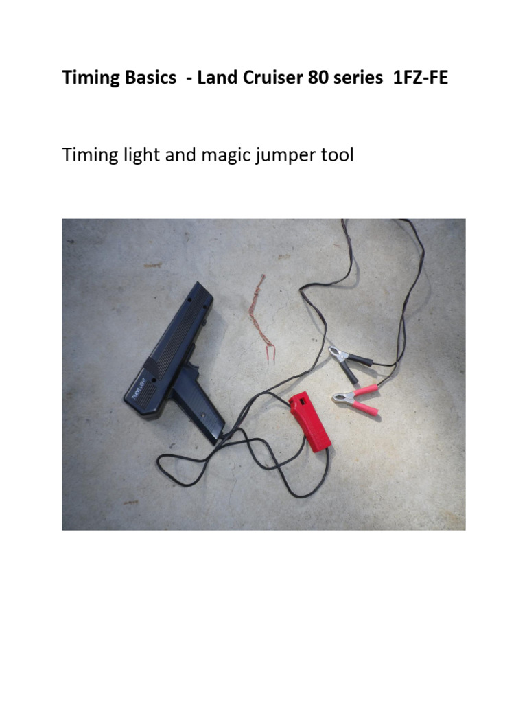Timing Basics 1FZ-FE | PDF