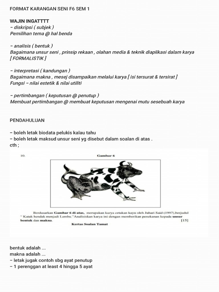 Contoh Format Esei SV STPM Sem 1 - Veeda Jk's | PDF