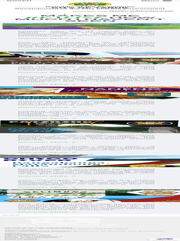 Tourist Attractions City of Tabuk | PDF | Philippines