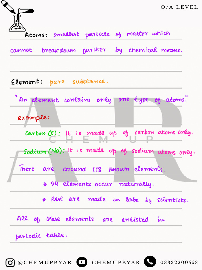 Atoms, Elements and Compounds | PDF
