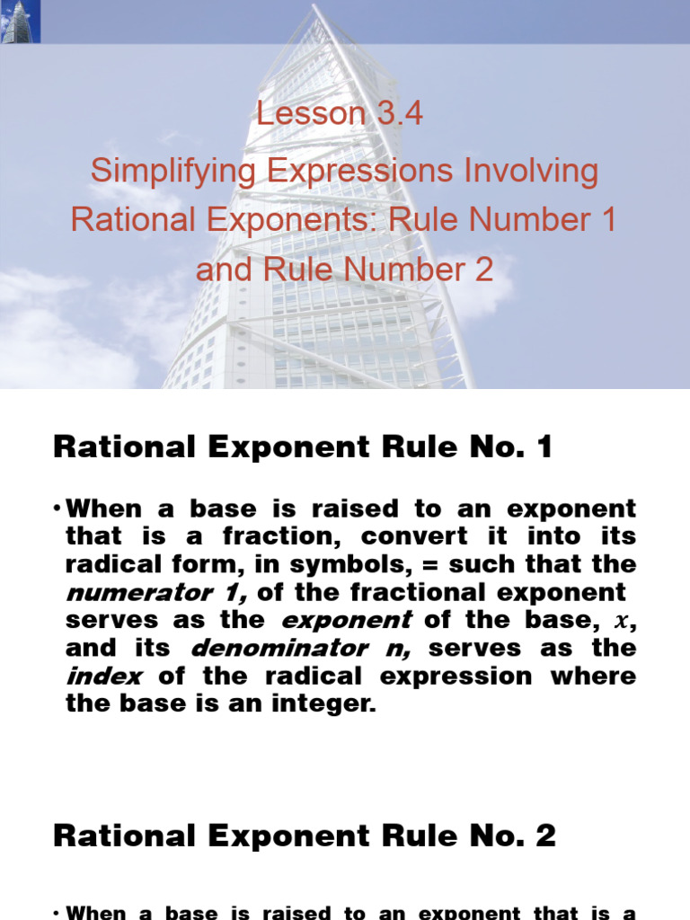 Simplifying Radicals | PDF