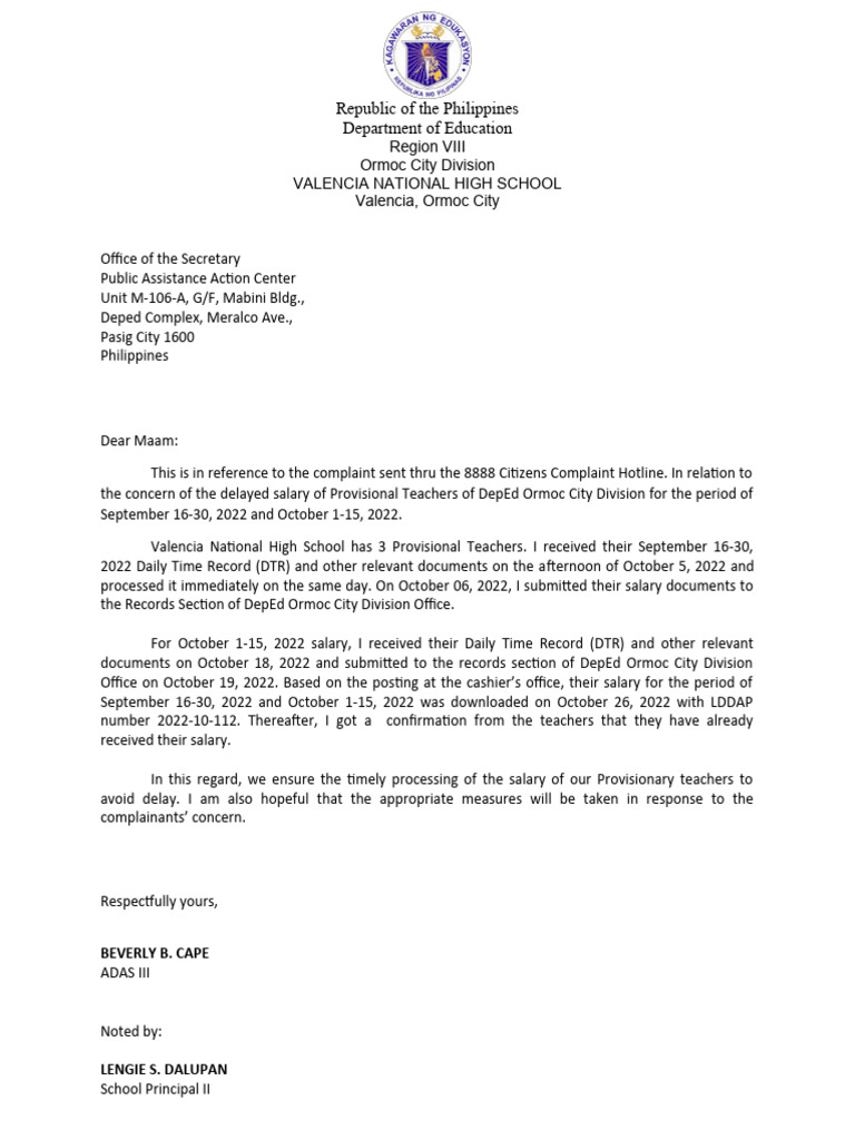 8888 Reply Letter | PDF