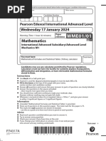Physics Paper 1 MS 2024 Jan International As Level Edexcel | PDF | Drag ...