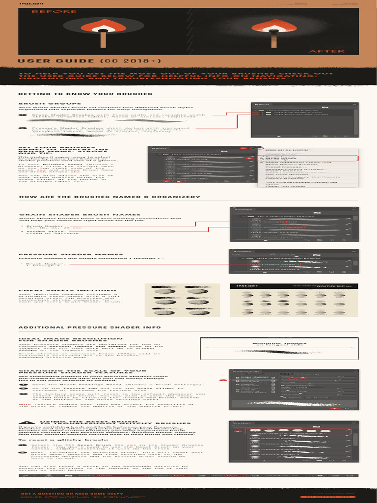 USER GUIDE (CC 2018+) : Getting To Know Your Brushes | PDF | Shader ...
