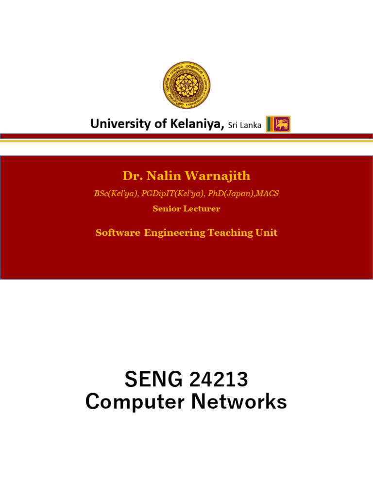 Lect01 A | PDF | Digital Signal | Computer Network