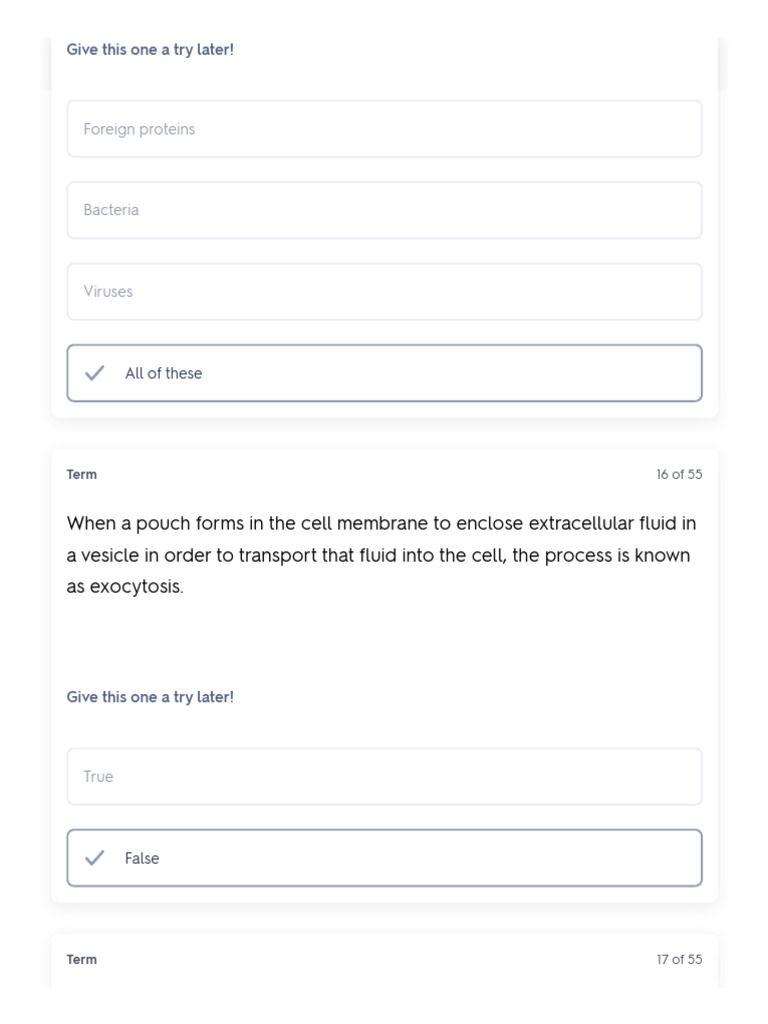 BIOS-251 Anatomy and Physiology With Lab Self-Test (46) - F | PDF ...