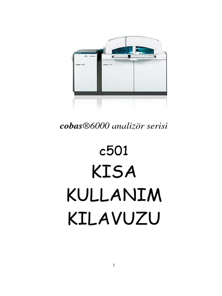 Cobas 6000-c501 Kısa Kullanım Kılavuzu - Türkçe | PDF
