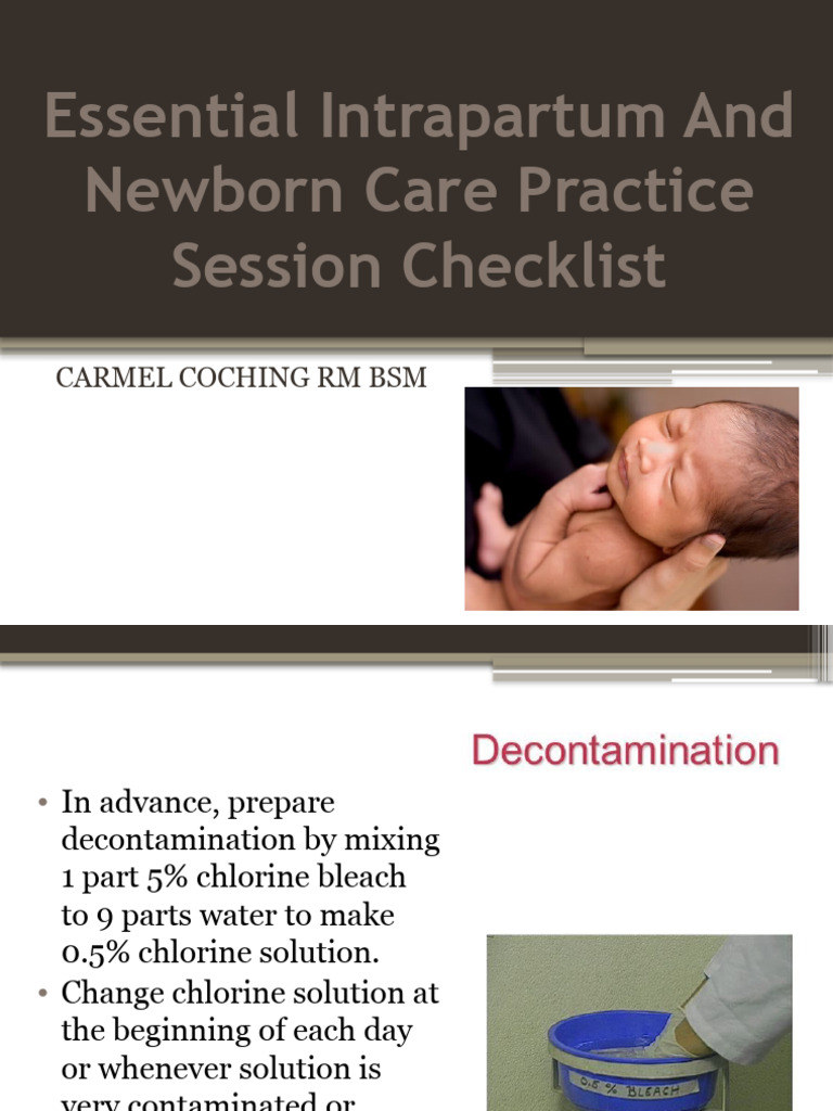 Essential Intrapartum And Newborn Care Practice | PDF | Childbirth | Breastfeeding