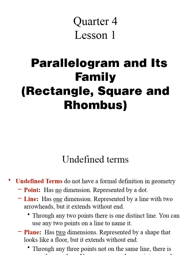 Properties of Parallelogram | PDF