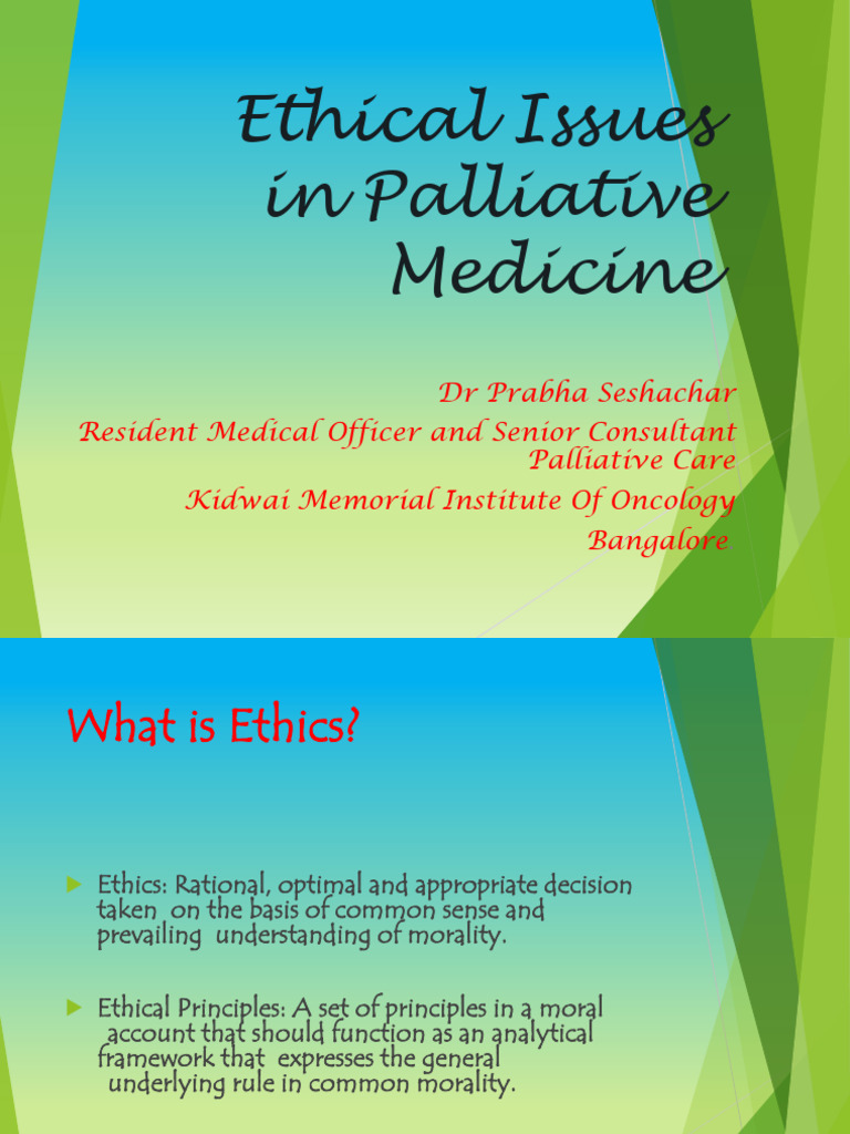 Day 3 - Common Session 2 - Ethical Issues in PC - DR Prabha | Download Free PDF | Terminal ...