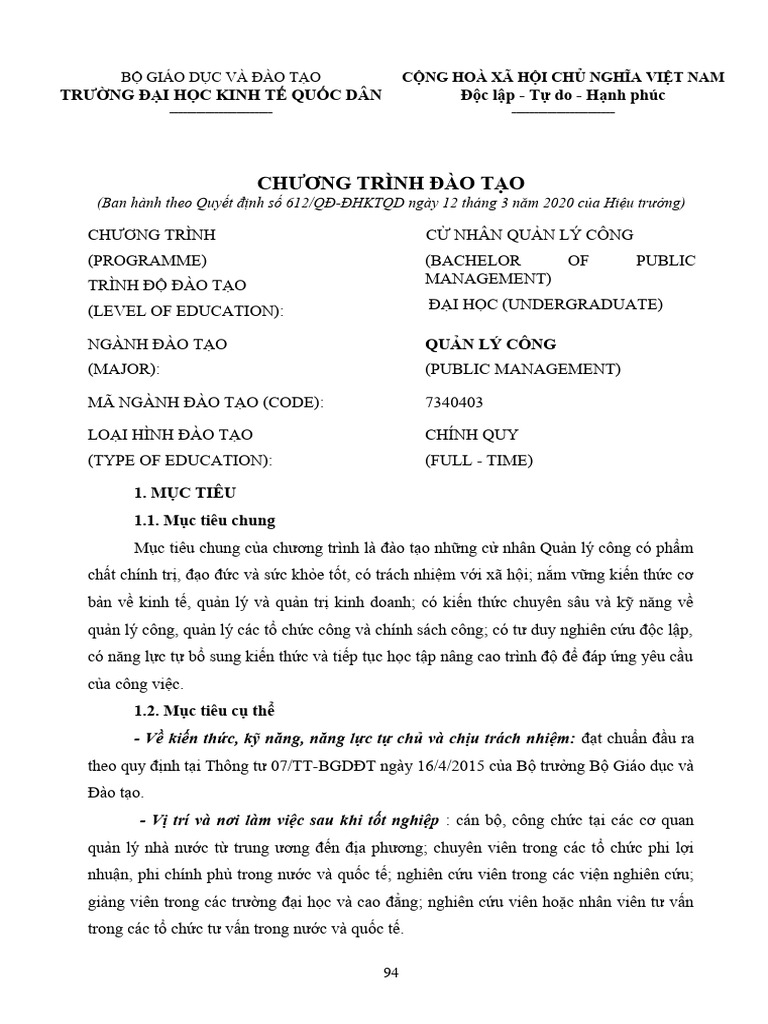 Ngành QU N LÝ CÔNG | PDF