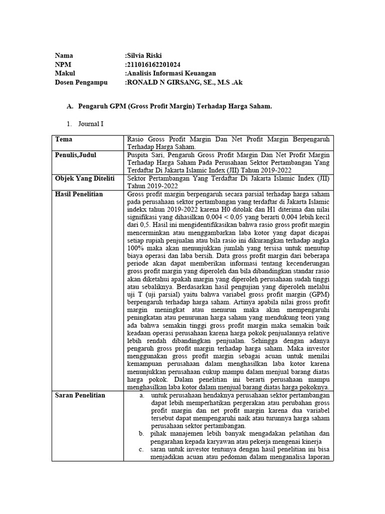 Aik Silvia Riski NPM 024 | PDF