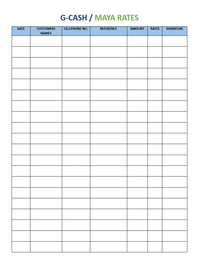 Gash Cash in Cash Out Print | PDF