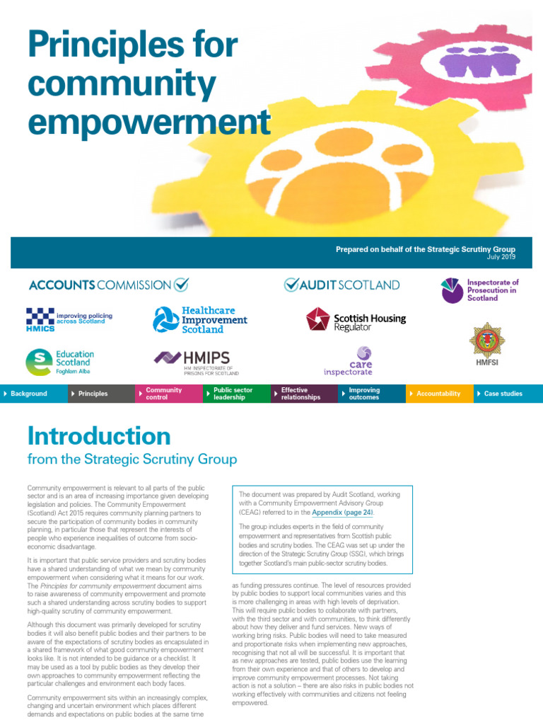 Briefing 190725 Community Empowerment | PDF | Empowerment | Leadership