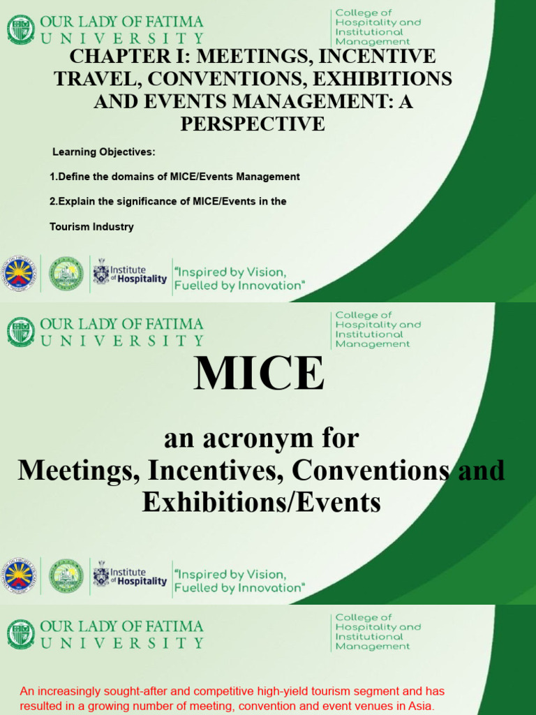 Mice - Week 2 - Develop and Update Mice and Event Industry Knowledge ...